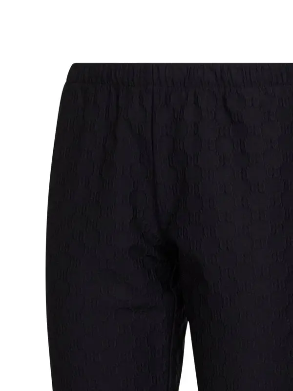 Gucci Black Gg Jacquard Jersey Capri Pants