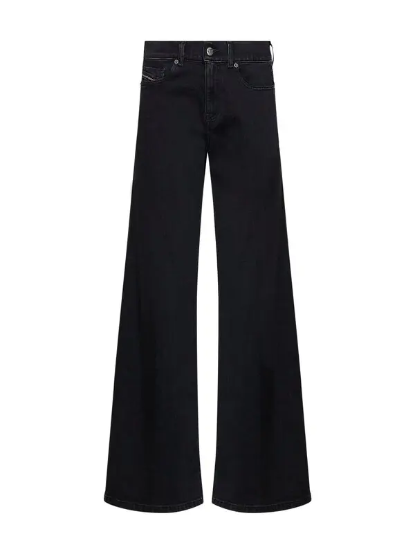 DIESEL® Black Comfort Denim Flare Medium Waist 1978 D-akemi Jeans - Multicolor