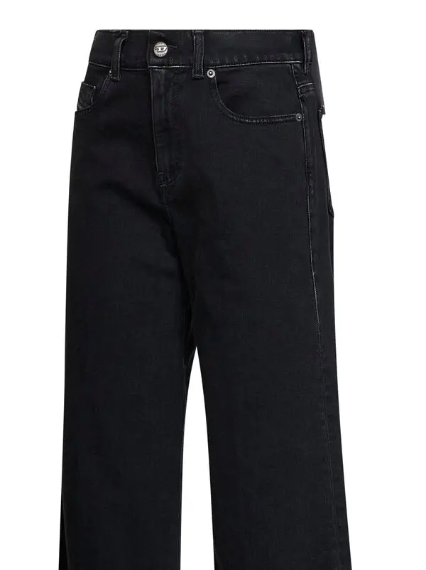 DIESEL® Black Comfort Denim Flare Medium Waist 1978 D-akemi Jeans - Multicolor