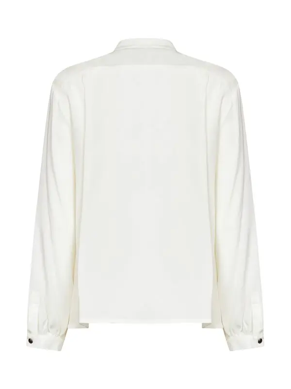 Max Mara White Mxmleccio Ruffled Shirt