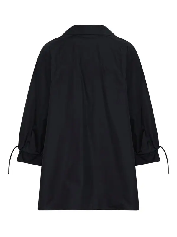 Max Mara Black Cotton Poplin Mxmadorni Blouse