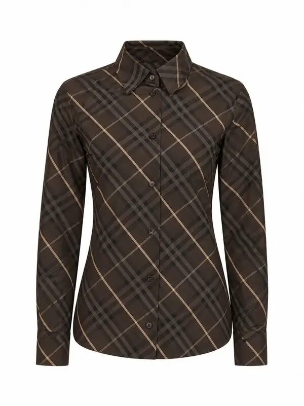 Burberry Multicolored Burbery Check Pattern Slim-fil Shirt - Multicolor