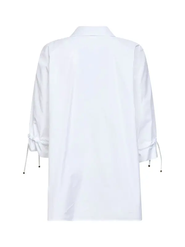Max Mara White Cotton Poplin Mxmadorni Blouse