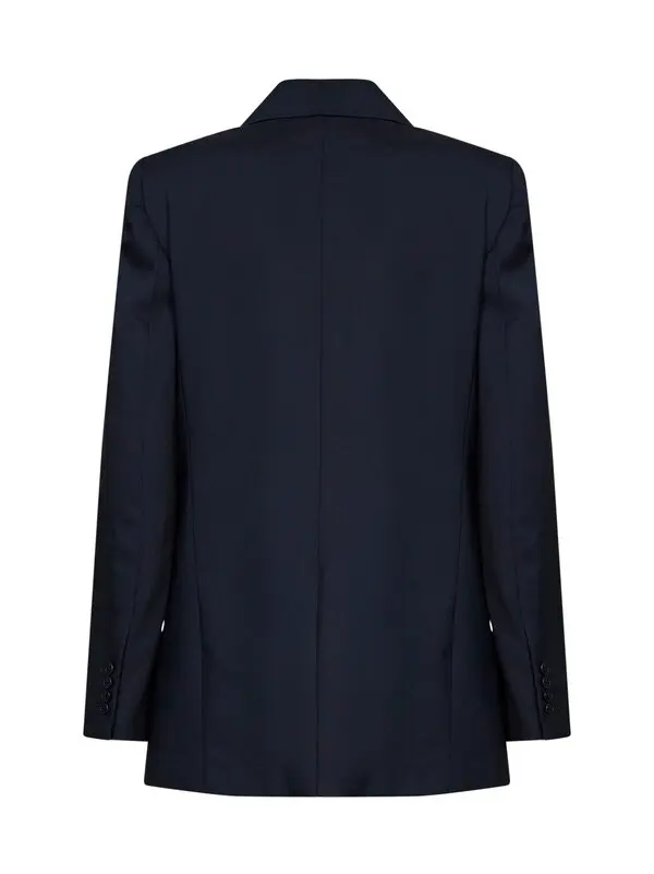 Max Mara Blue Mstassenzi Single-breasted Blazer