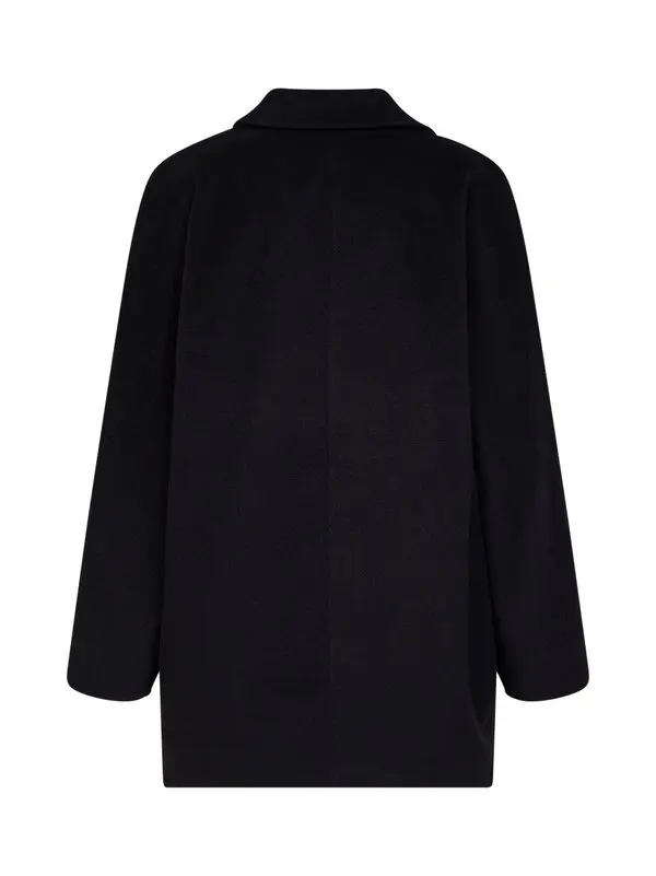 Max Mara Black 101801 Icon Coat Short Rebus Coat