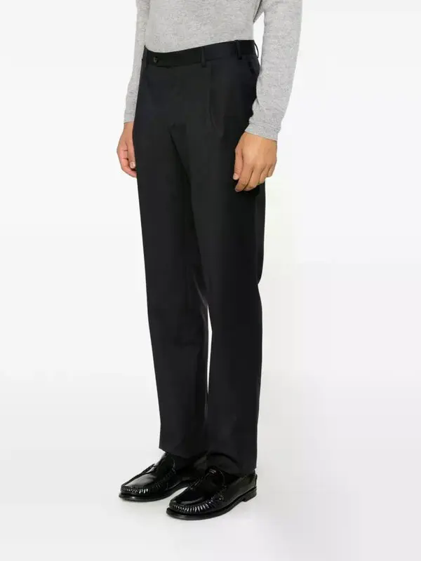 Canali Pleated Wool Trousers