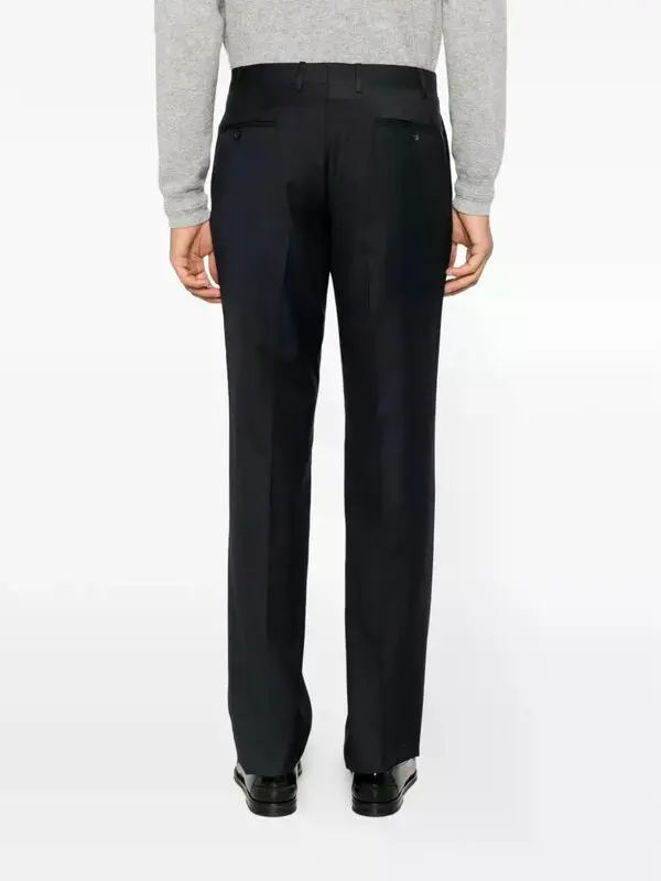 Canali Pleated Wool Trousers