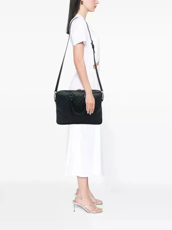 LOUIS VUITTON 2016 Damier Graphite Porte Documents Voyage Pm Business Bag
