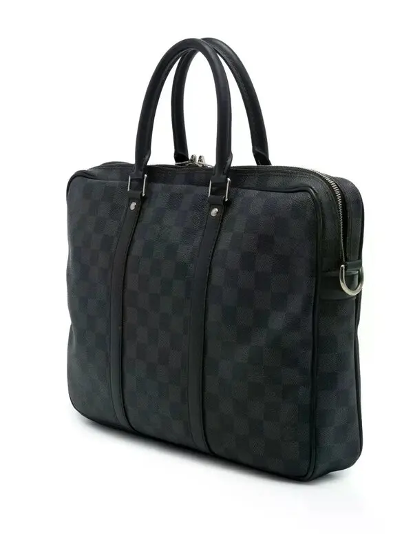 LOUIS VUITTON 2016 Damier Graphite Porte Documents Voyage Pm Business Bag