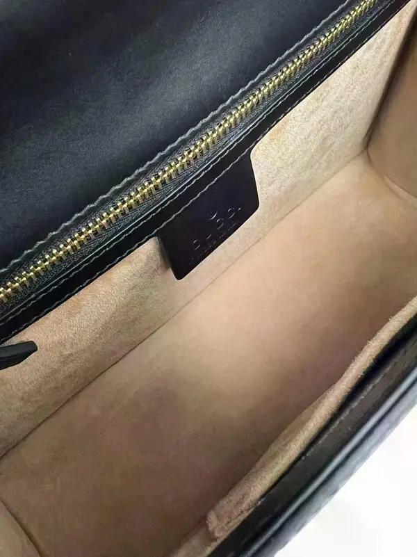 Gucci 2016-2026 Small Calfskin Web Sylvie Satchel