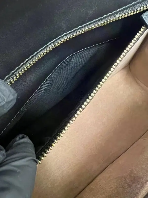Gucci 2016-2026 Small Calfskin Web Sylvie Satchel