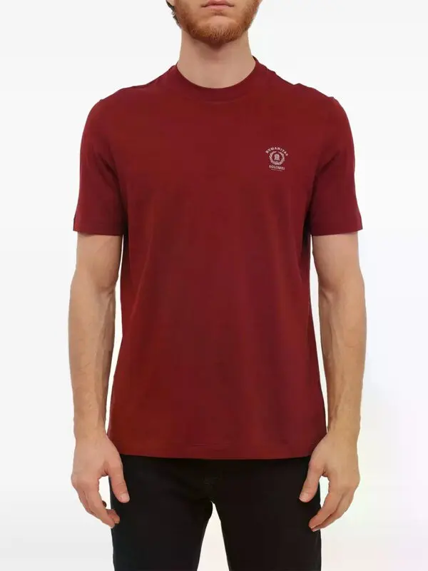 Brunello Cucinelli Logo-print T-shirt - Red