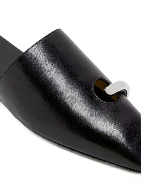 Tory Burch Pierced Leather Mules