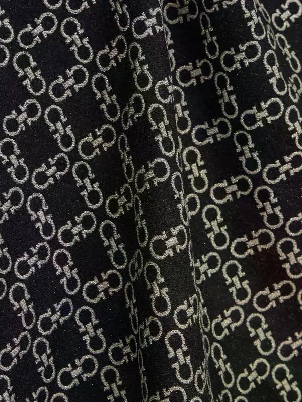 FERRAGAMO Gancini Jacquard Stole With Lurex
