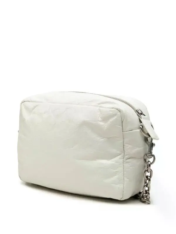 Balenciaga 2018-2026 Calfskin Monaco Chain Camera Bag Xs Crossbody Bag - White