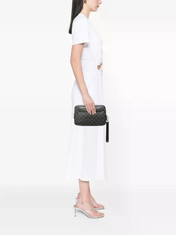 LOUIS VUITTON 2020 Damier Graphite Kasai Clutch Bag