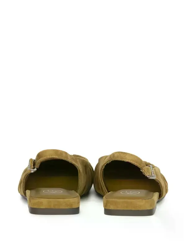 Ash Bibi Ruched Slingback Ballet Flats