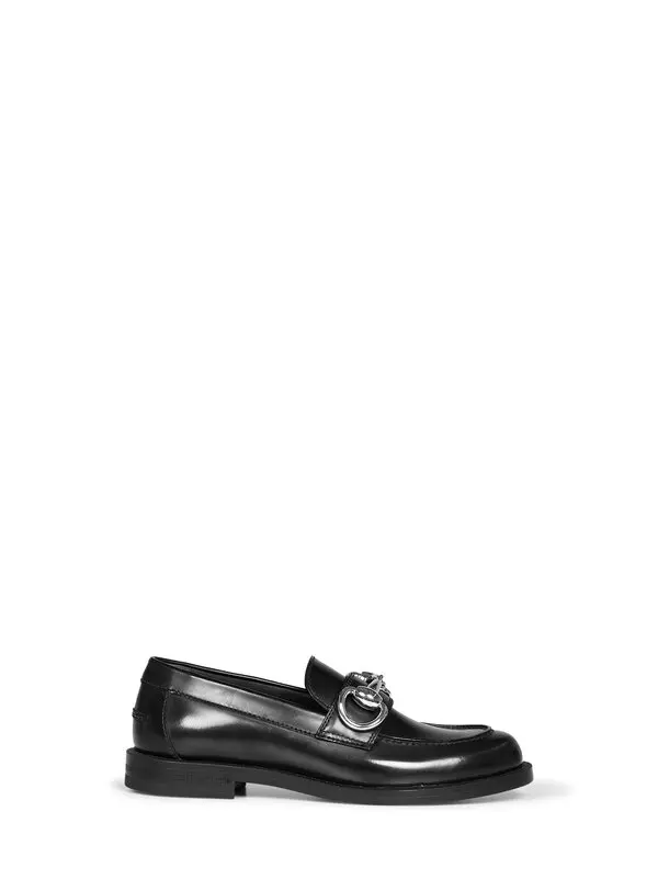 Gucci Black Boulevard Leather Penny Loafers - Multicolor
