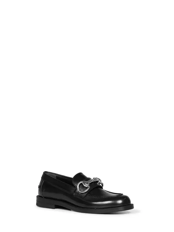 Gucci Black Boulevard Leather Penny Loafers - Multicolor