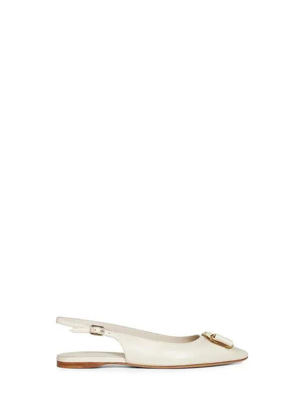 FERRAGAMO Mascarpone Flat Slingbacks With Vara Plate - Multicolor