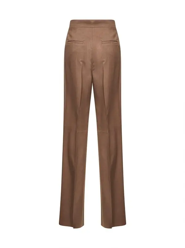 Max Mara Hazelnut Twill Mxmzimino Straight Trousers