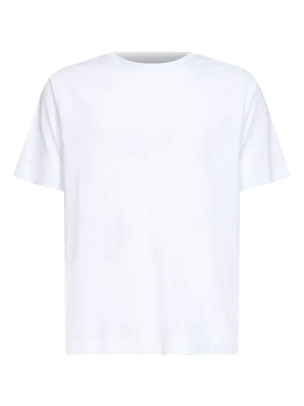 Dries Van Noten White Jersey Regular-fit Crewneck T-shirt - Multicolor