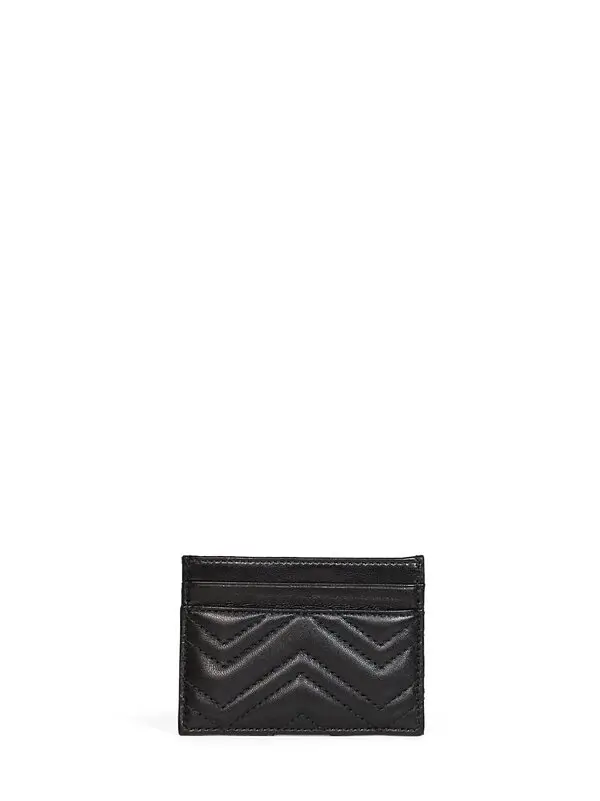 Gucci Black Gg Marmont Card Holder