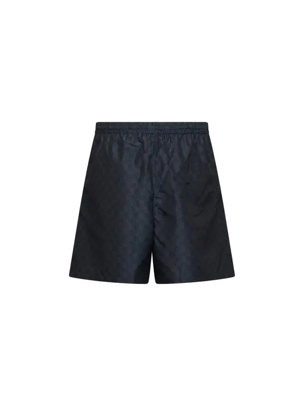 Gucci Black Printed Polyester Poplin Swimsuit