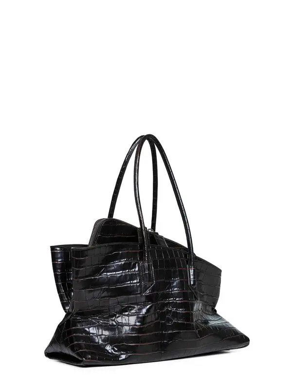 Attico Coffee La Passeggiata Medium Top Handle Bag - Multicolor