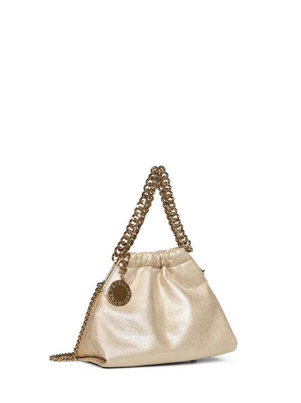 Stella McCartney Pyrite Falabella Mini Drawstring Crossbody Bag