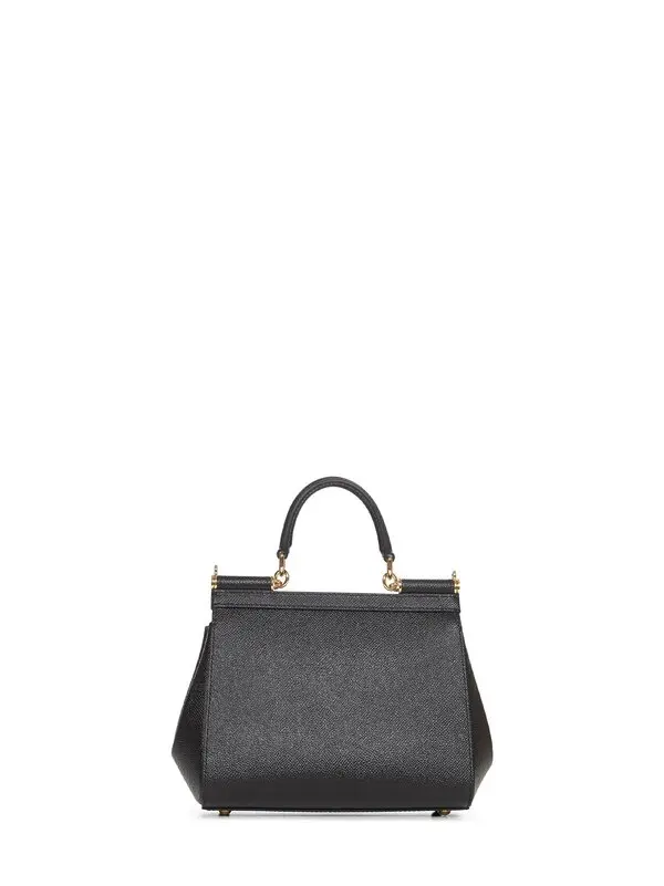 Dolce & Gabbana Black Medium Sicily Handbag