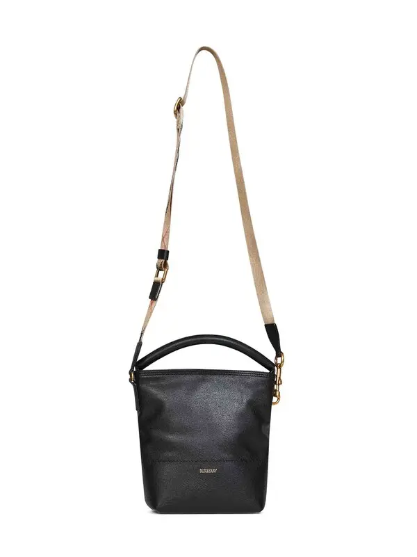Burberry Black Mini B Clip Bucket Bag - Multicolor