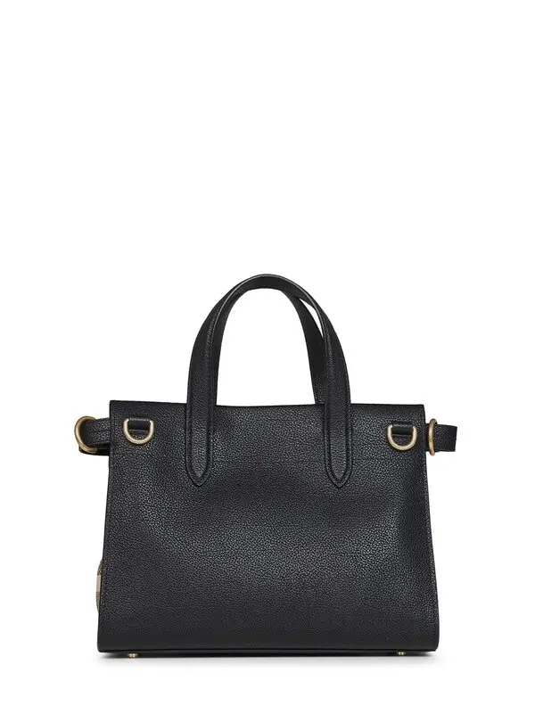 Burberry Black Mini Cotswolds Check Tote Bag