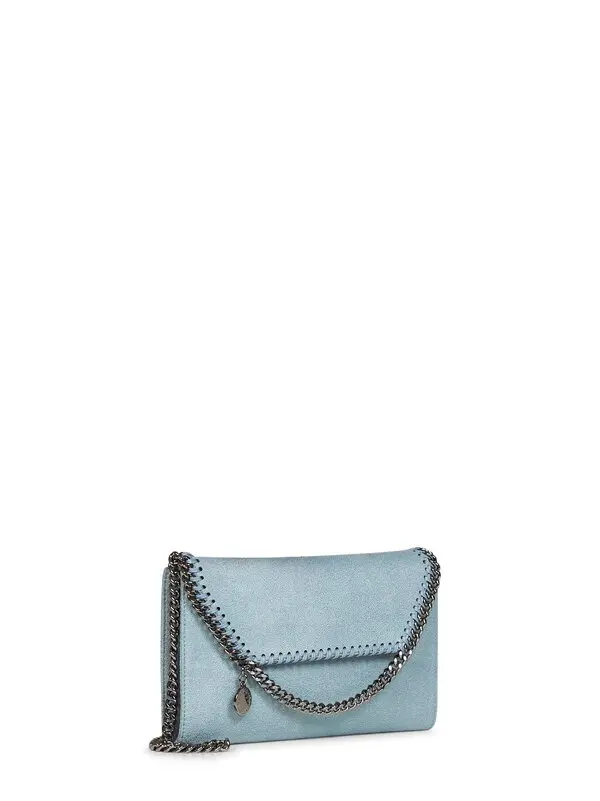 Stella McCartney Ice Blue Falabella Wallet Crossbody Bag