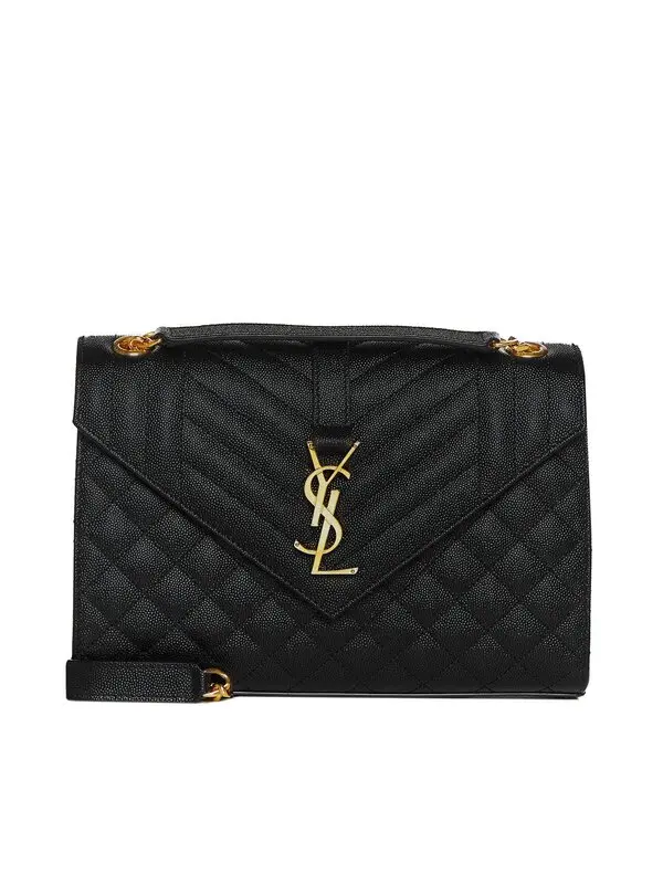 Saint Laurent Envelope Quilted Leather Medium Bag - Multicolor
