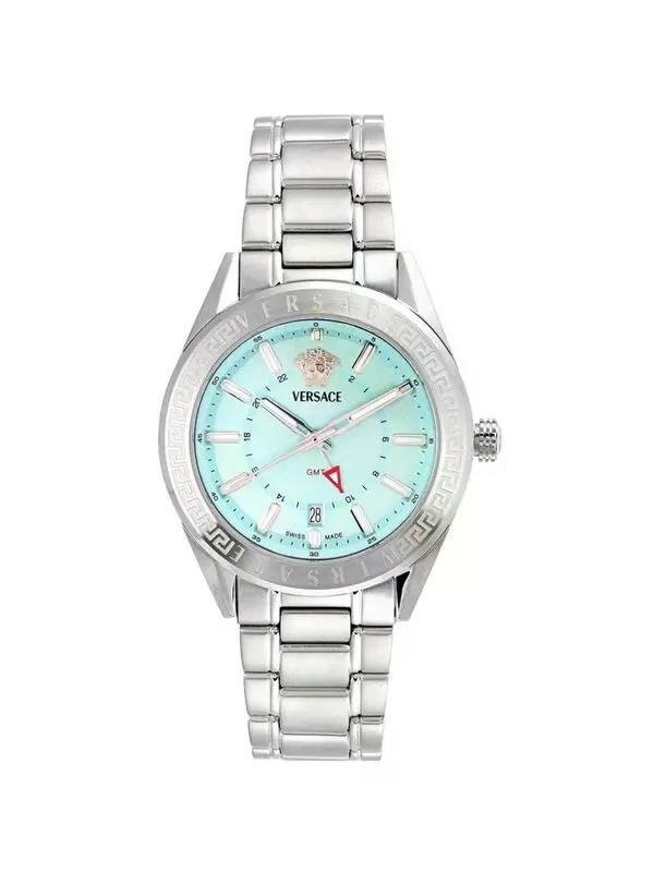 Versace Greca-bezel 42mm Watch - Blue