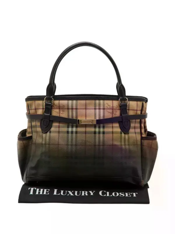 Burberry Liberton Haymarket Check Tote Bag