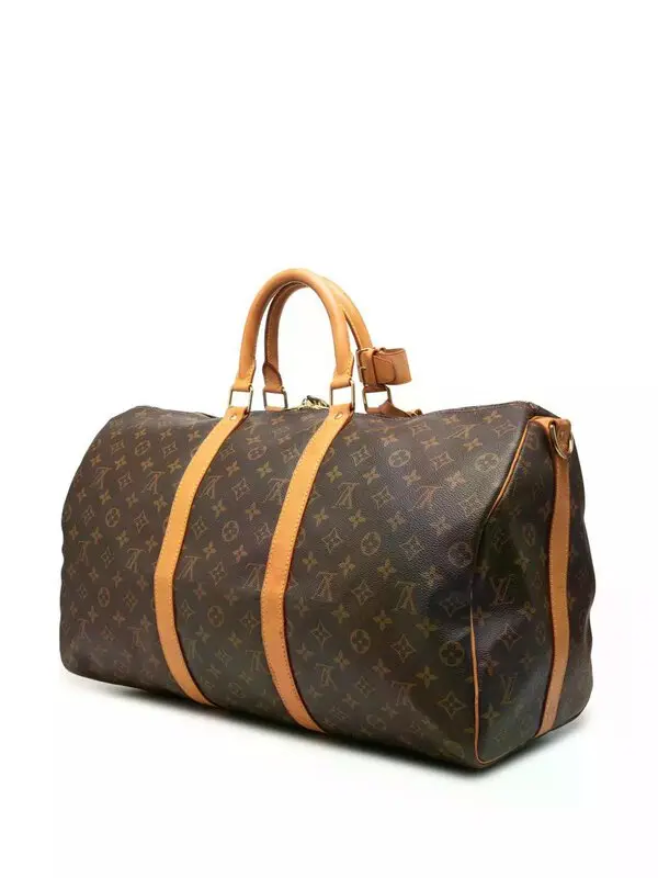 LOUIS VUITTON 2000 Monogram Keepall Bandouliere 50 Travel Bag