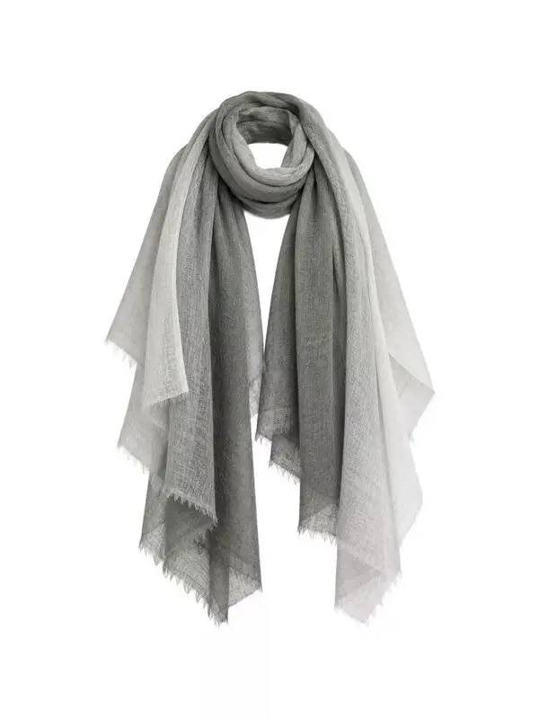 OATS & RICE Fringed Cashmere Scarf
