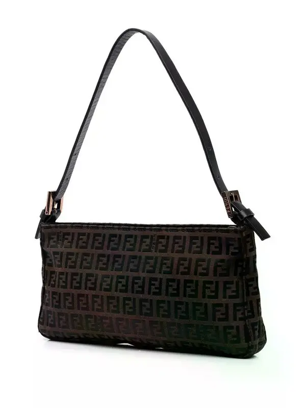 Fendi 2000-2010 Zucchino Canvas Pochette Shoulder Bag