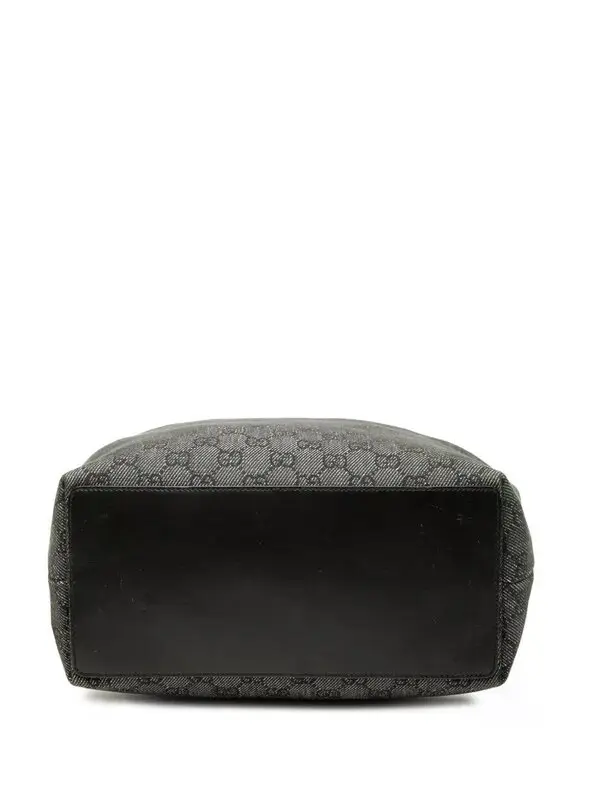 Gucci 2000-2015 Gg Denim Tote Bag - Grey