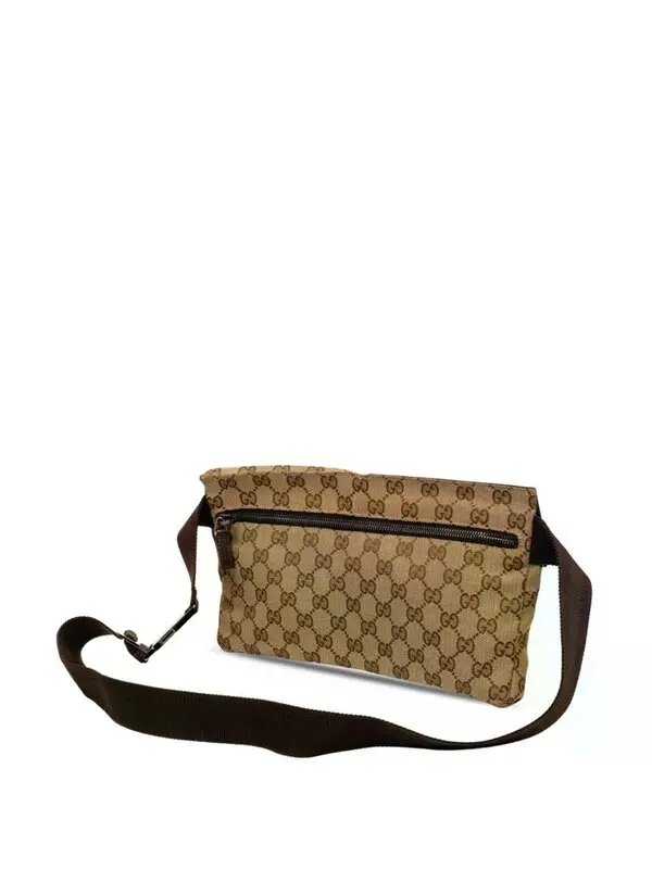 Gucci 2000-2015 Gg Canvas Double Pocket Belt Bag