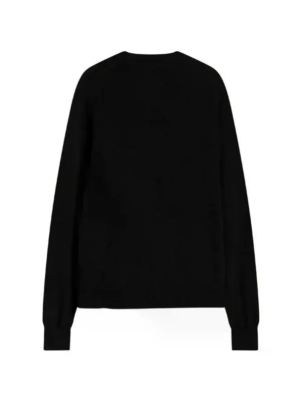 PLAY V-neck Heart-patch Sweater