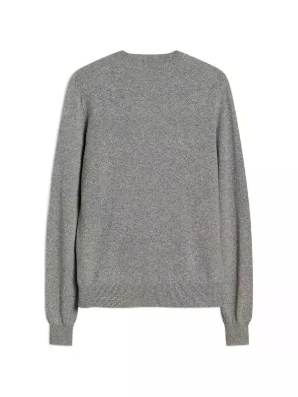 PLAY Heart-patch V-neck Sweater