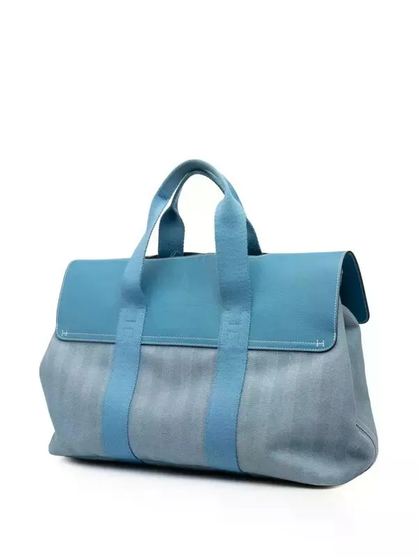 Hermès 2007 Toile And Swift Valparaiso Mm Handbag