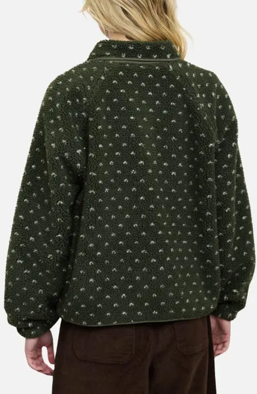 J.O.A. Dotted High Pile Fleece Jacket