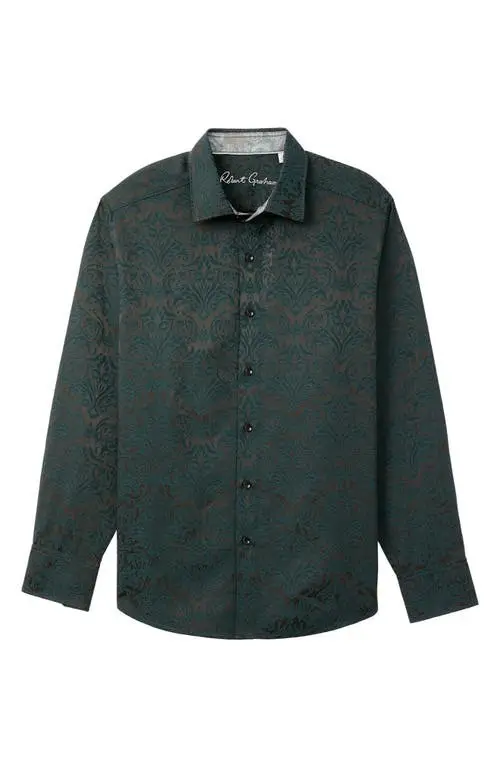 Robert Graham Wilsden Damask Long Sleeve Button Up Shirt