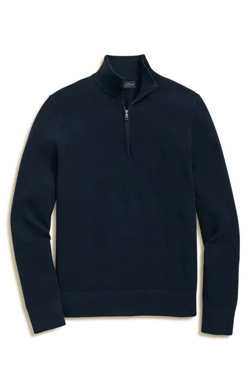 Brooks Brothers Supima Cotton Pique Quarter Zip Sweater
