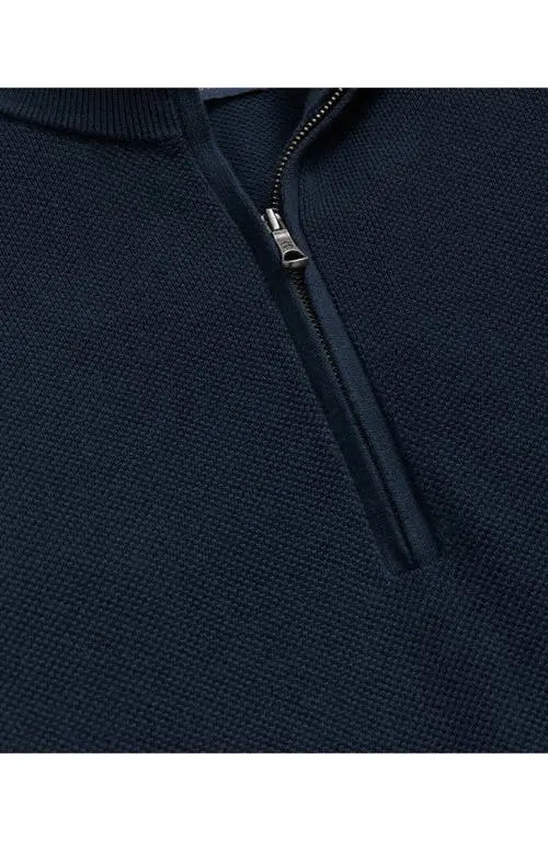 Brooks Brothers Supima Cotton Pique Quarter Zip Sweater