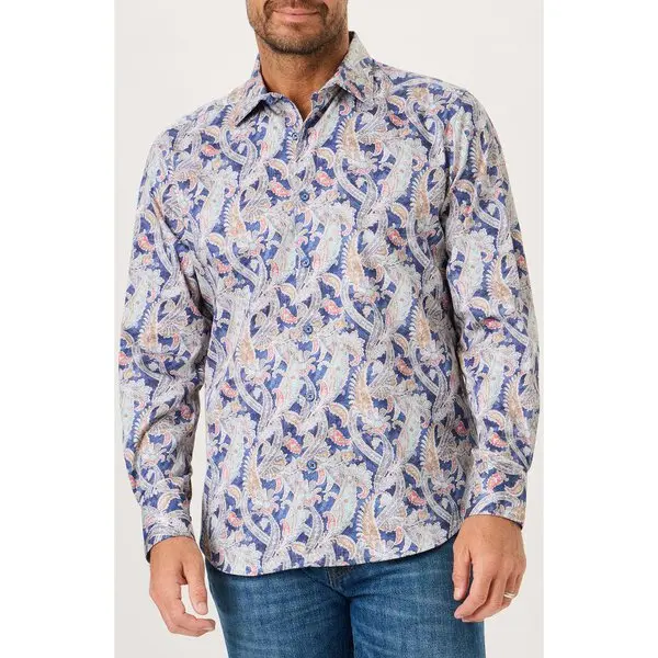 Robert Graham Shoreditch Print Long Sleeve Shirt - Multi